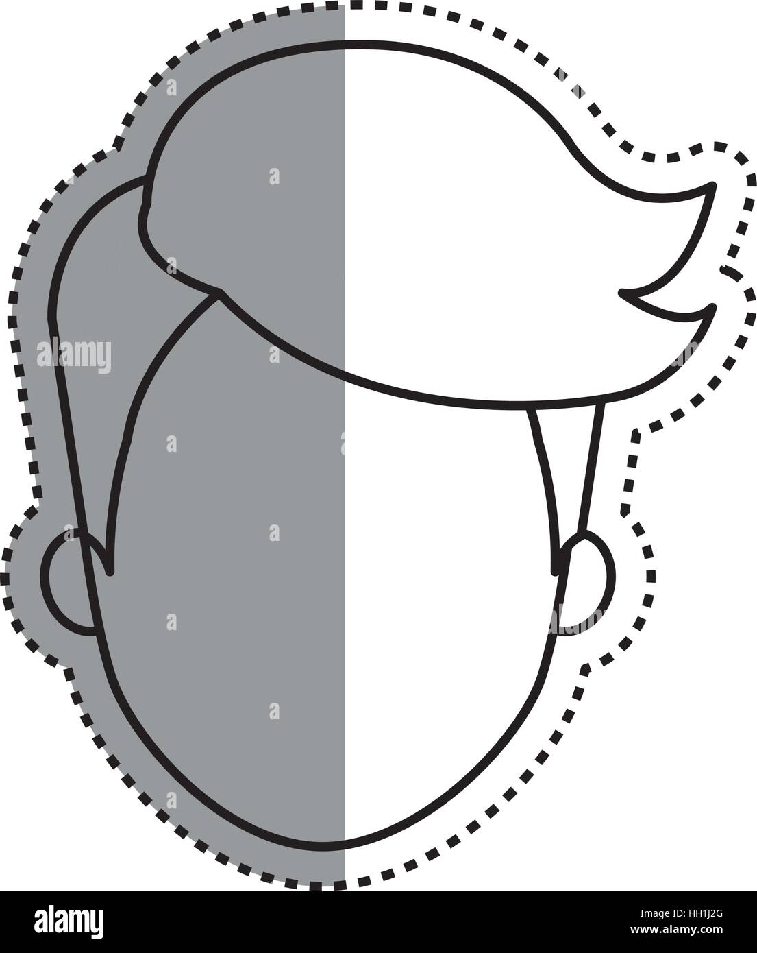 Man faceless head icon vector illustration graphic design Stock Vector ...