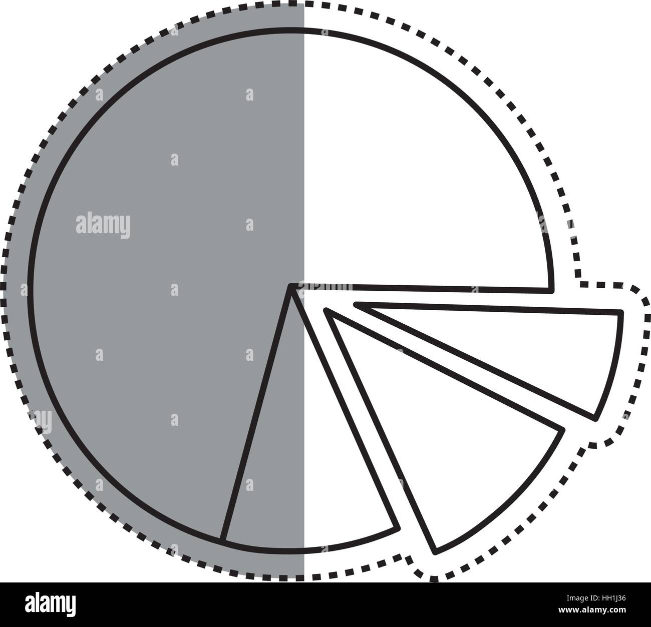 statistics pie chart icon vector illustration graphic design Stock ...
