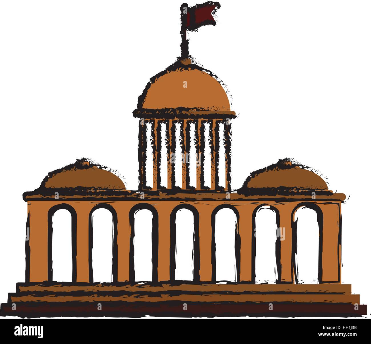 Court building symbol icon vector illustration graphic design Stock ...