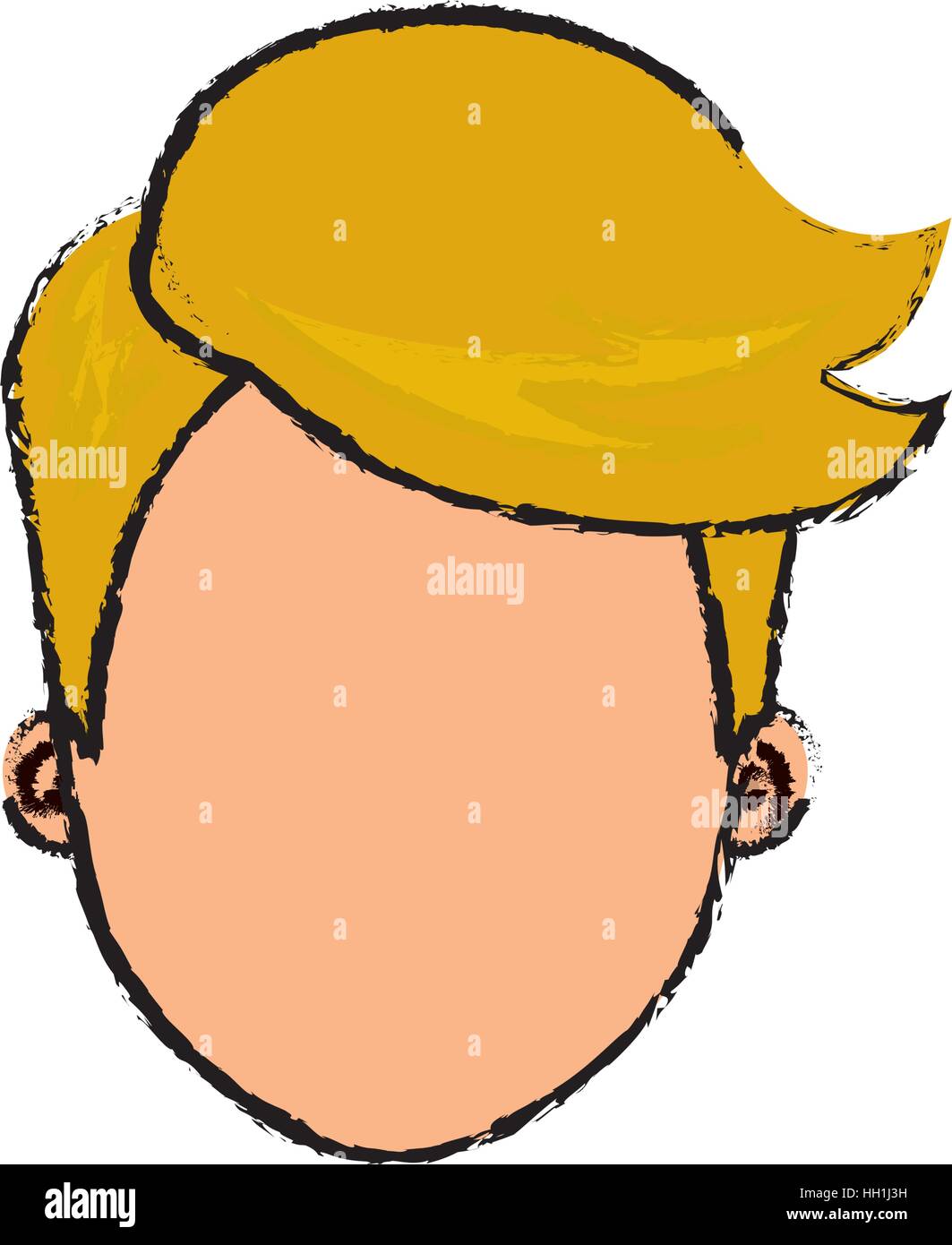 Man faceless head icon vector illustration graphic design Stock Vector ...