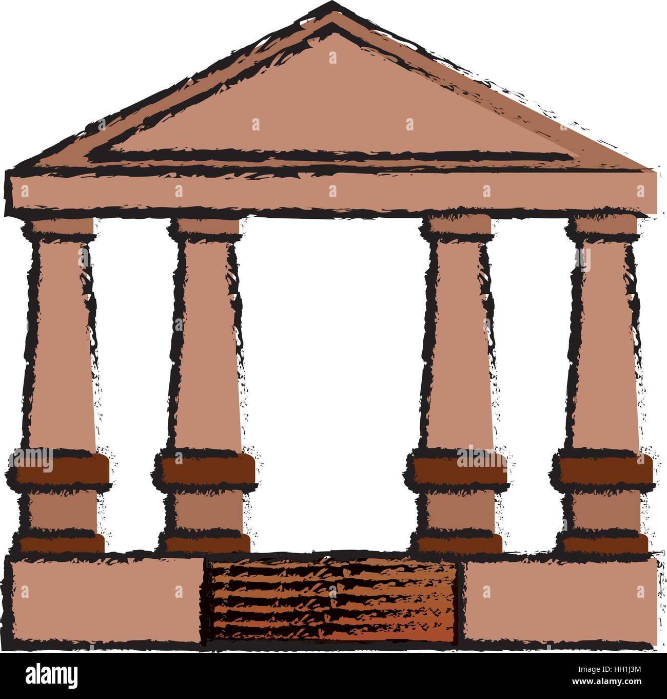 Court building symbol icon vector illustration graphic design Stock ...