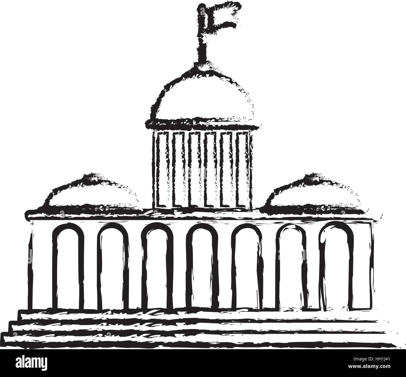 Court building symbol icon vector illustration graphic design Stock ...