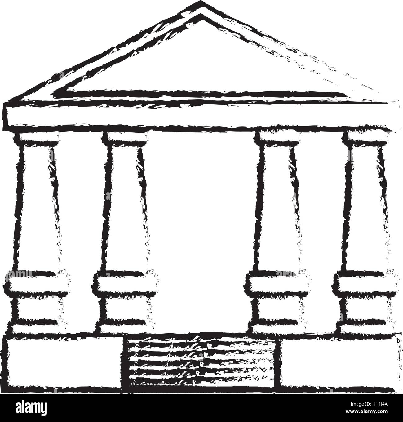 Court building symbol icon vector illustration graphic design Stock ...