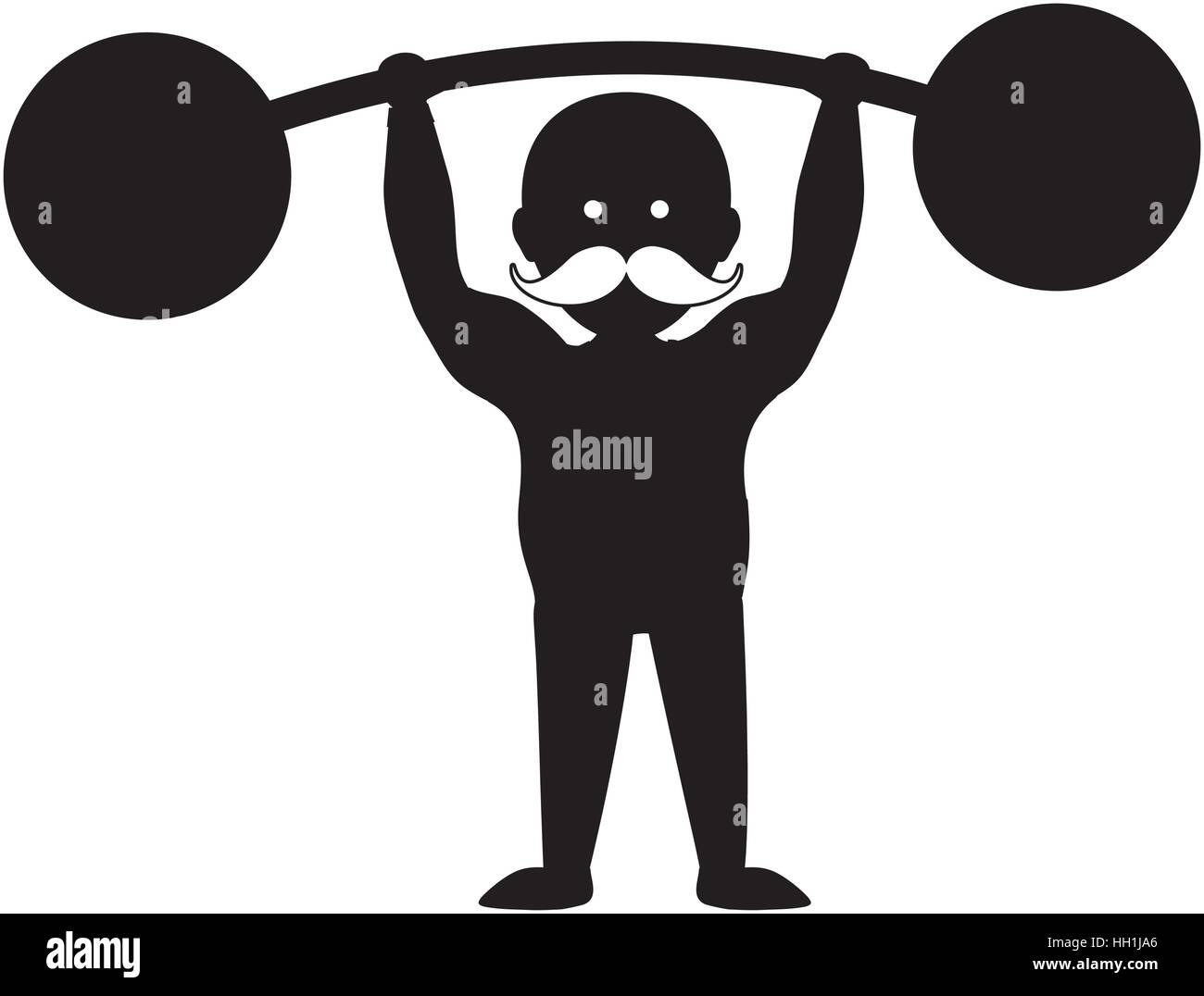 strongman circus cartoon icon vector illustration graphic design Stock ...