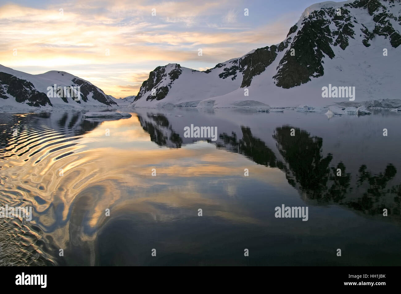 Lemaire Channel,steep sided channel between Booth Island and the ...