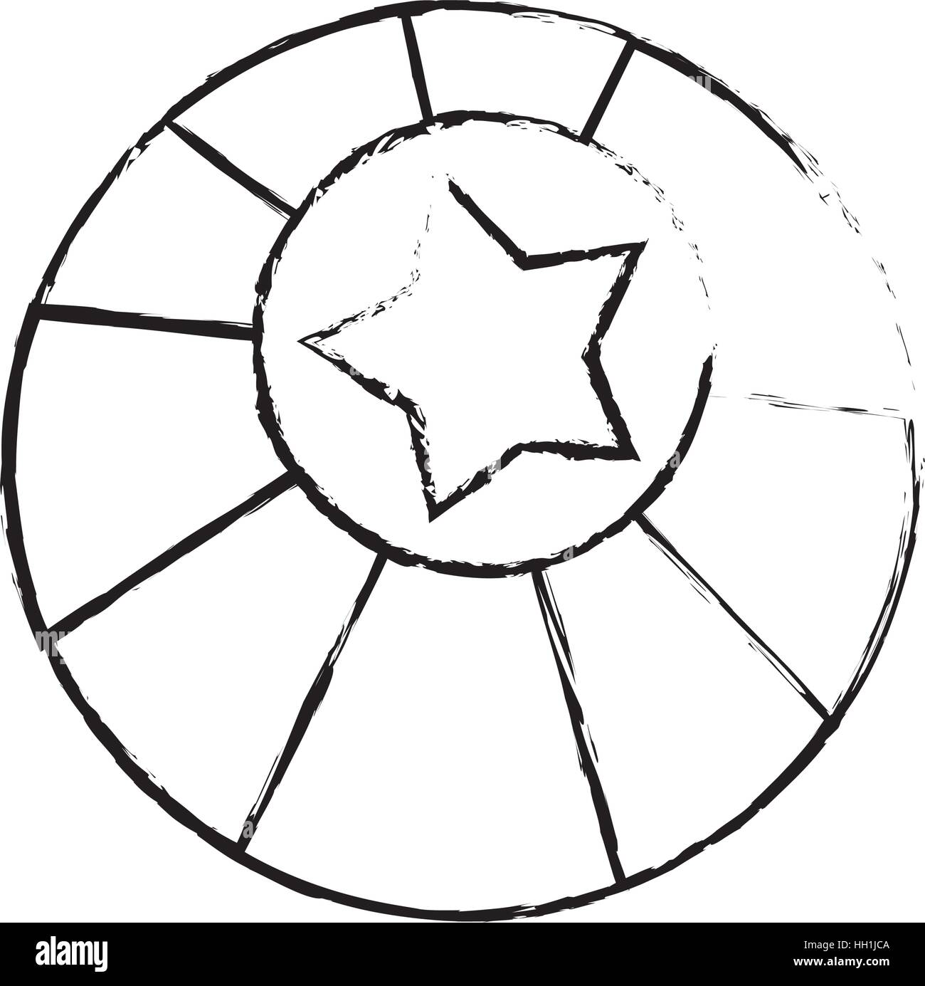 circus ball star icon vector illustration graphic design Stock Vector ...