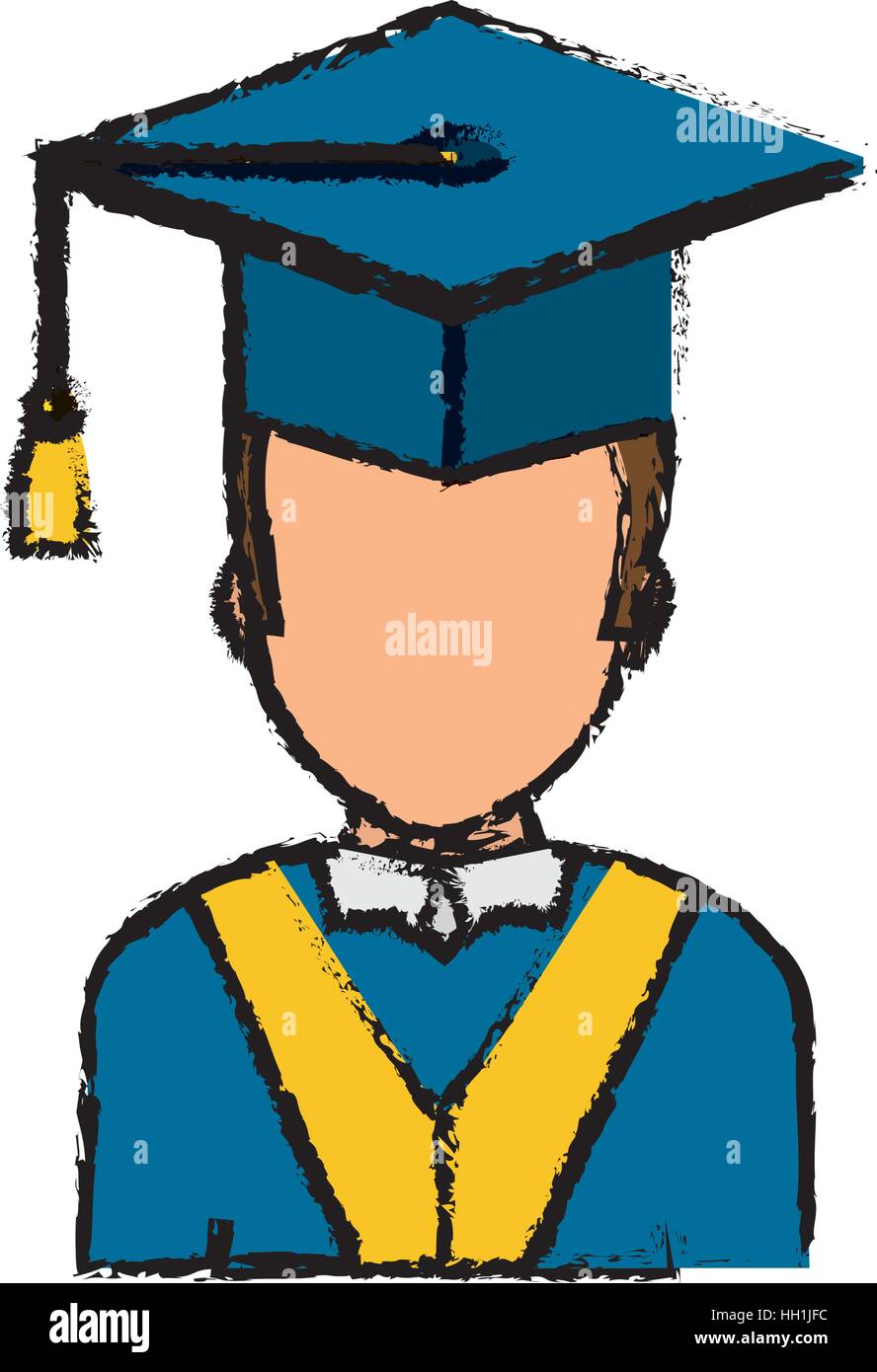 Young student graduation icon vector illustration graphic design Stock ...