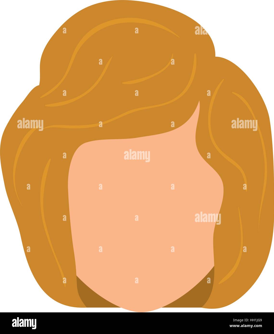 Woman faceless profile icon vector hi-res stock photography and images ...