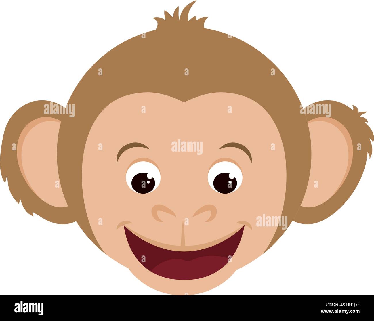 cute mokey cartoon icon vector illustration graphic design Stock Vector ...