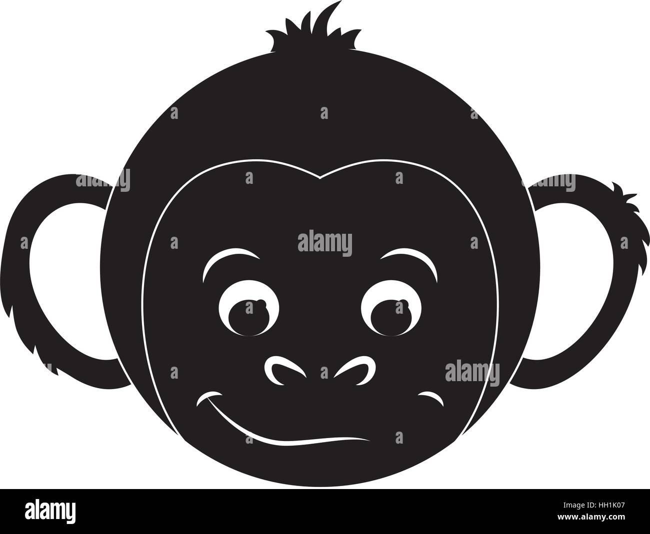 cute mokey cartoon icon vector illustration graphic design Stock Vector ...