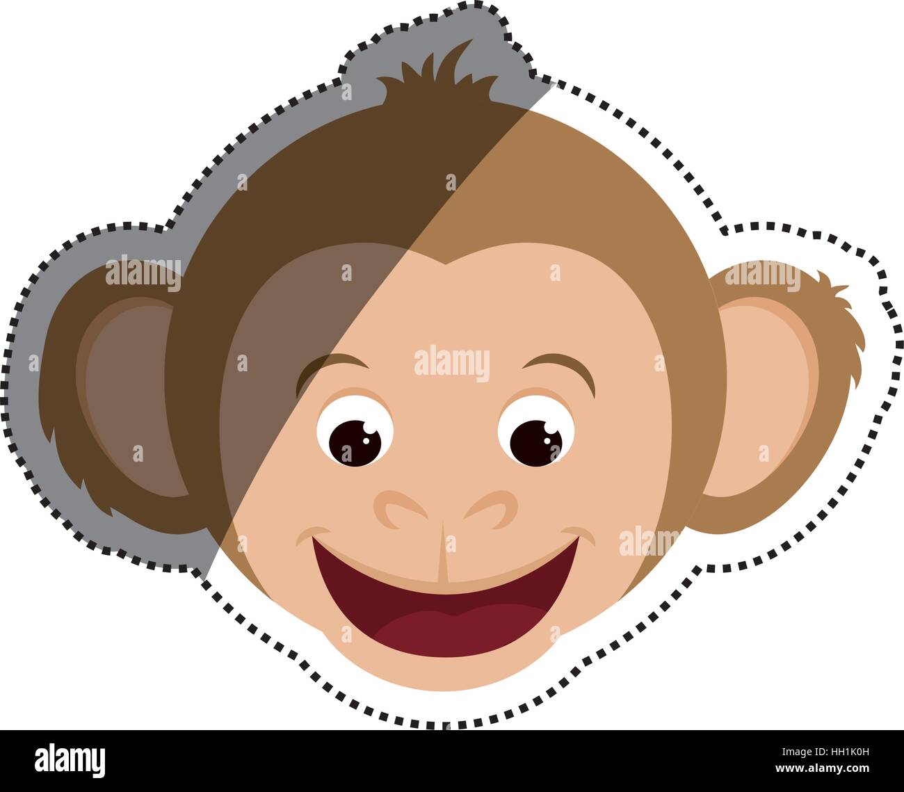 Cute mokey Stock Vector Images - Alamy