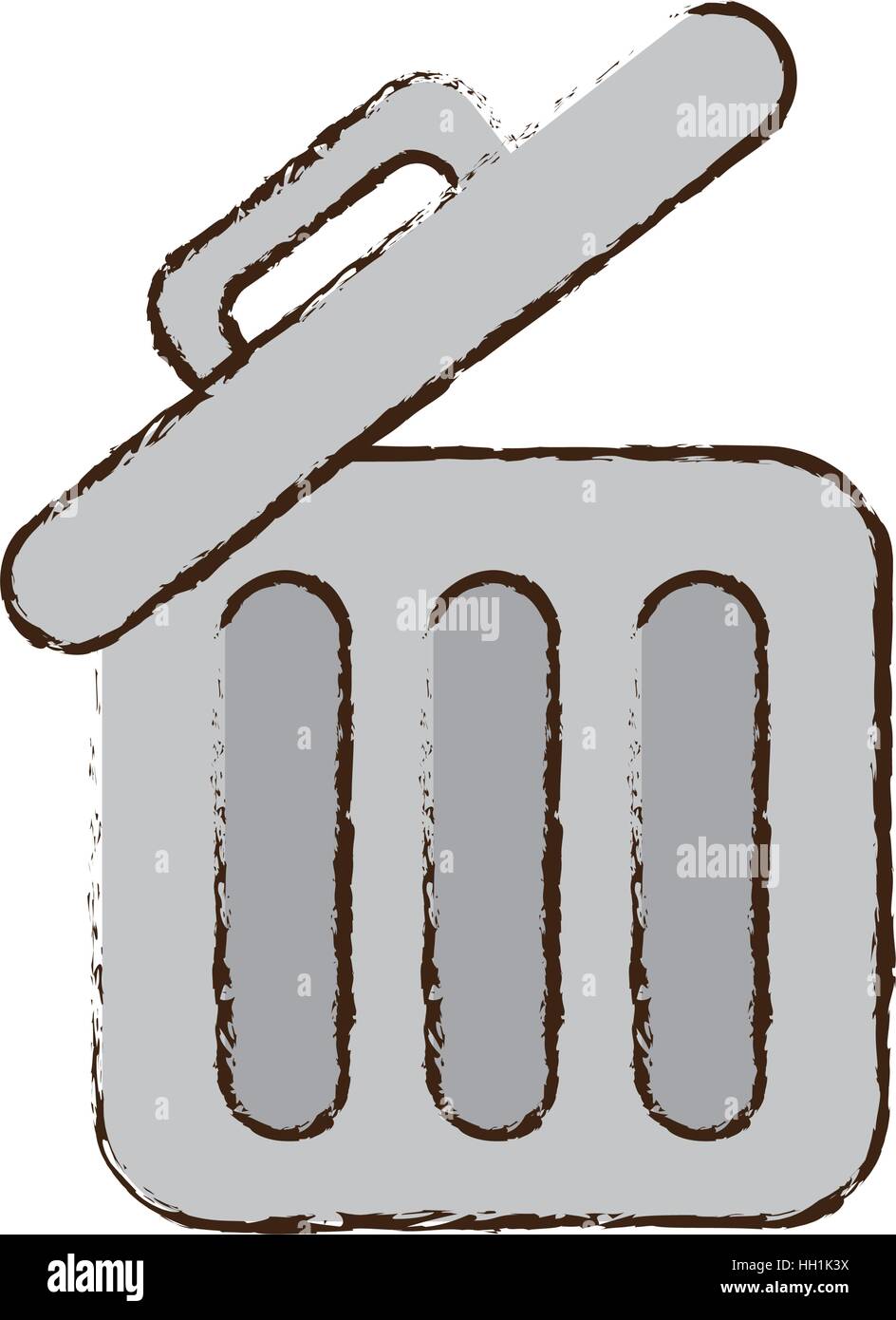 drawing trash can web garbage information Stock Vector Image & Art - Alamy