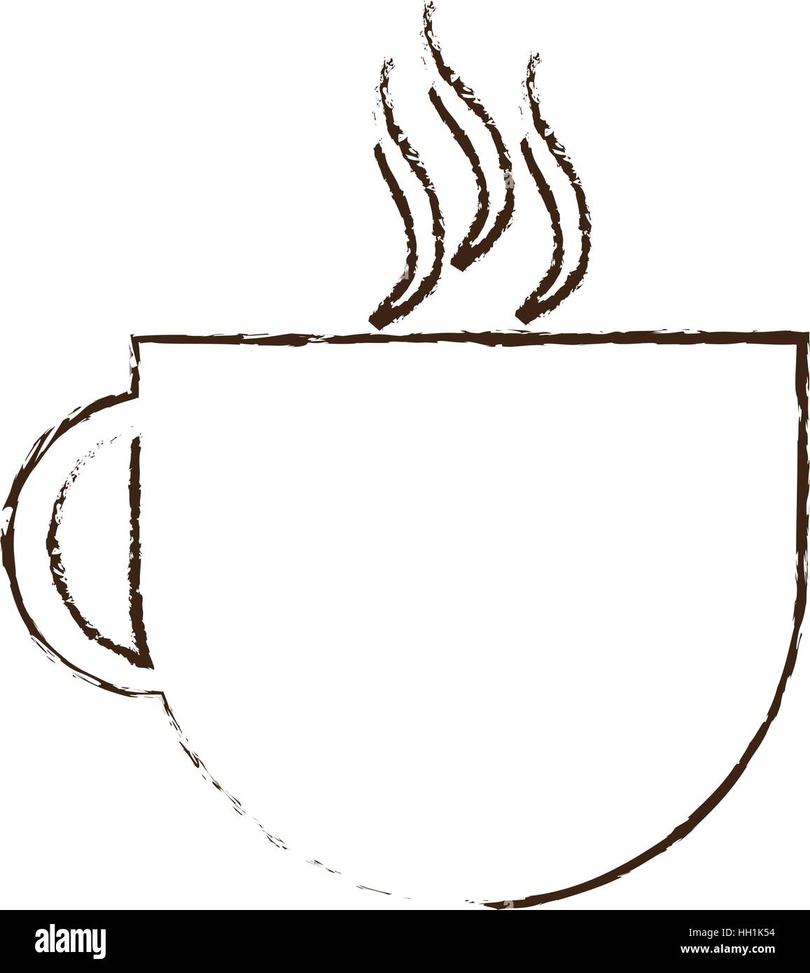 sketch draw cup coffee tea chocolate Stock Vector Image & Art - Alamy