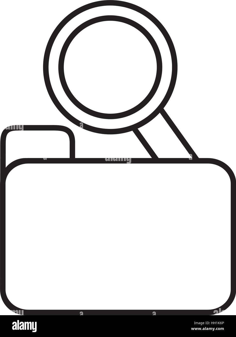 search folder web technology find line Stock Vector Image & Art - Alamy