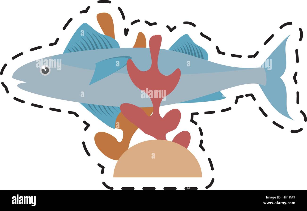 Dotted fish Stock Vector Images - Alamy