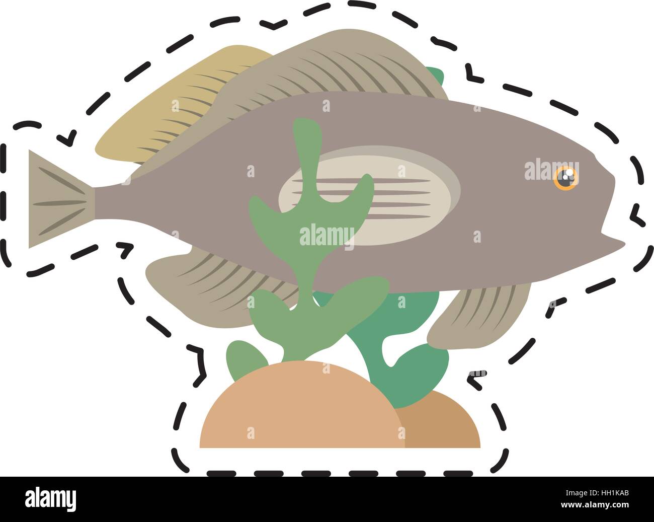 Coral fish view Stock Vector Images - Alamy