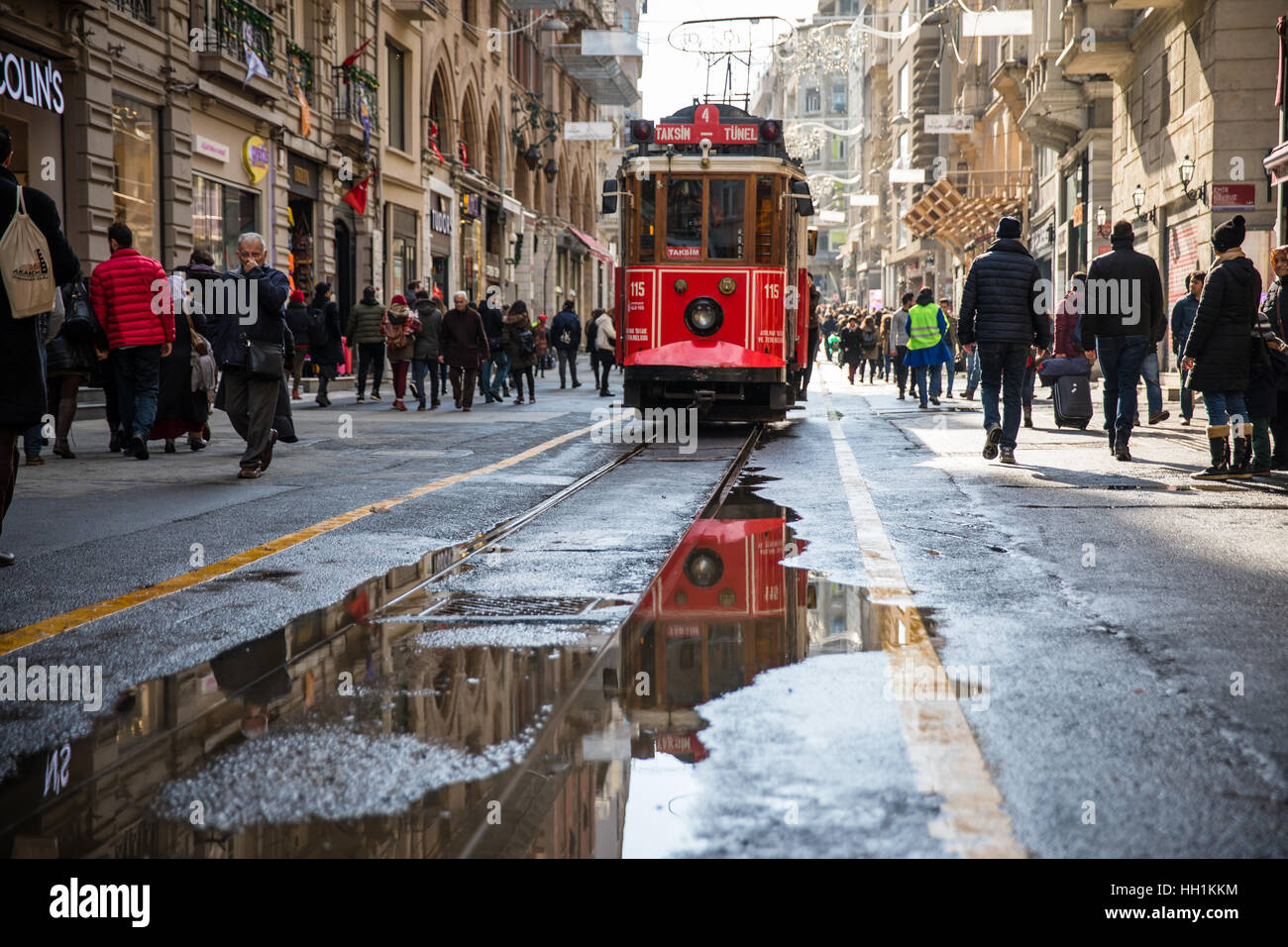 Istanbul red tram hi-res stock photography and images - Alamy