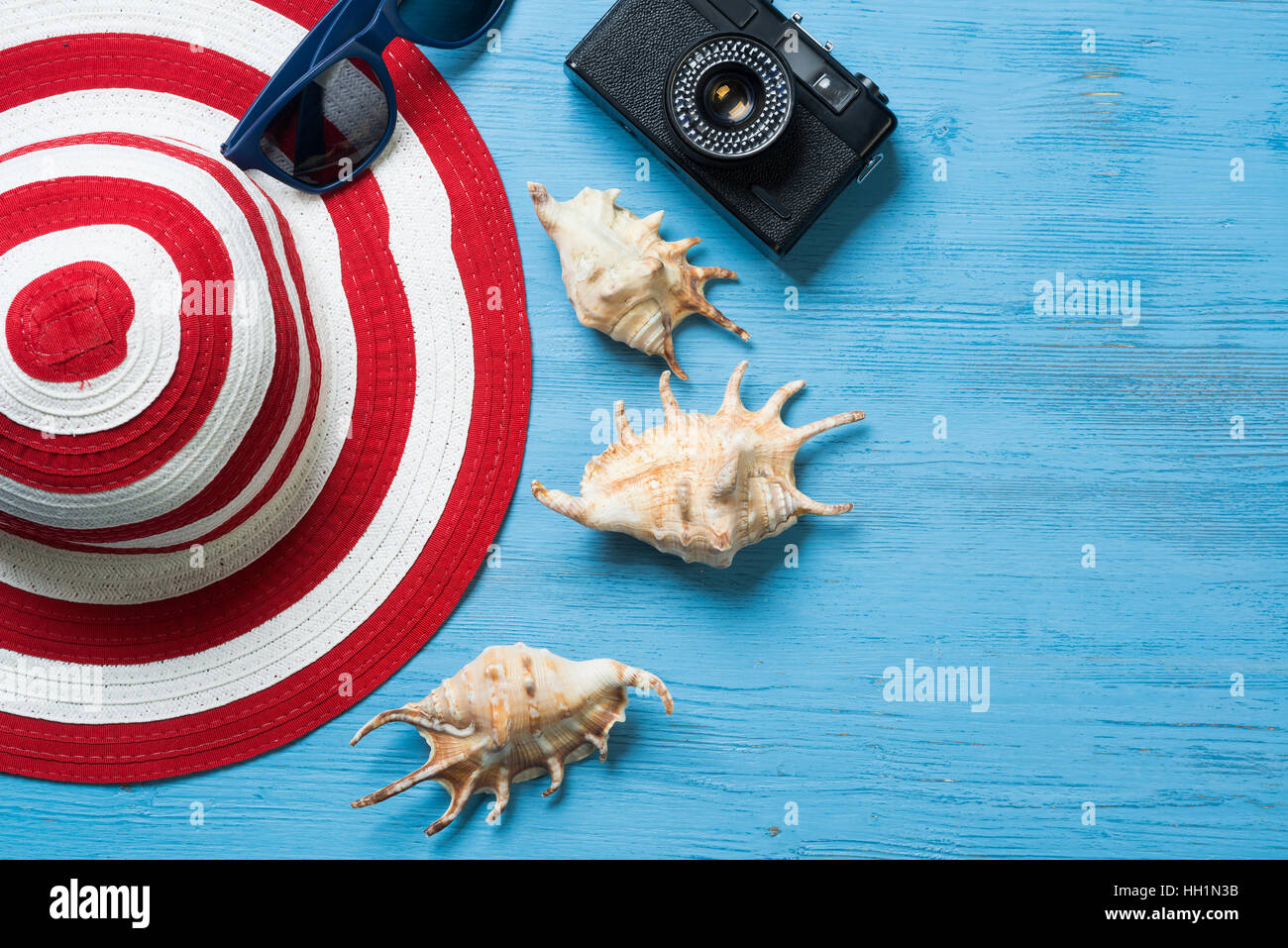 Summer objects for vacation Stock Photo - Alamy