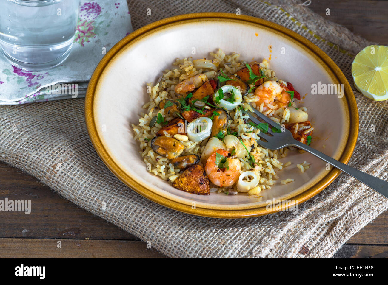 Risotto with lemon and parsley hi-res stock photography and images - Alamy
