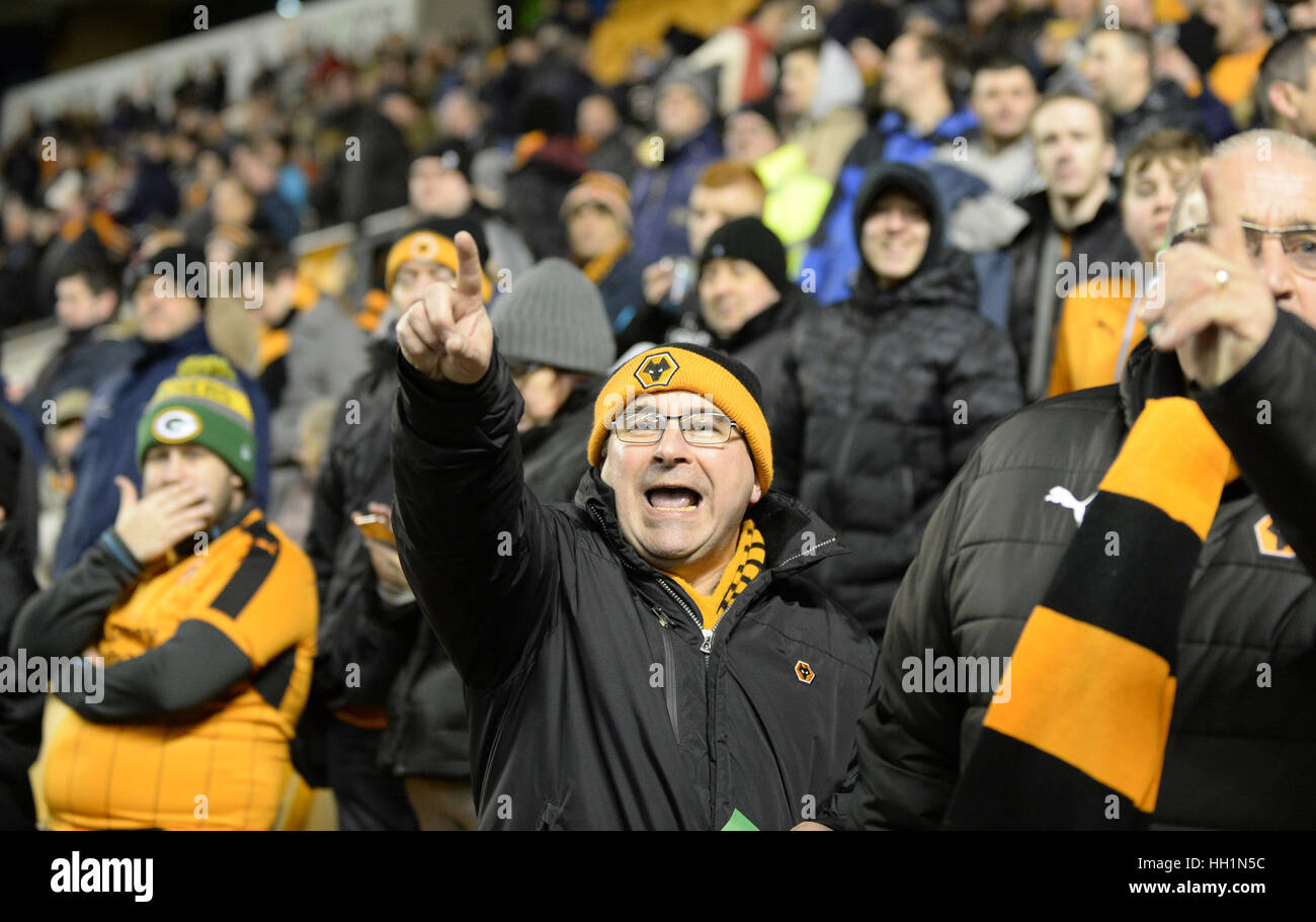 Wolverhampton Wanderers fans during the Sky Bet Championship match at ...