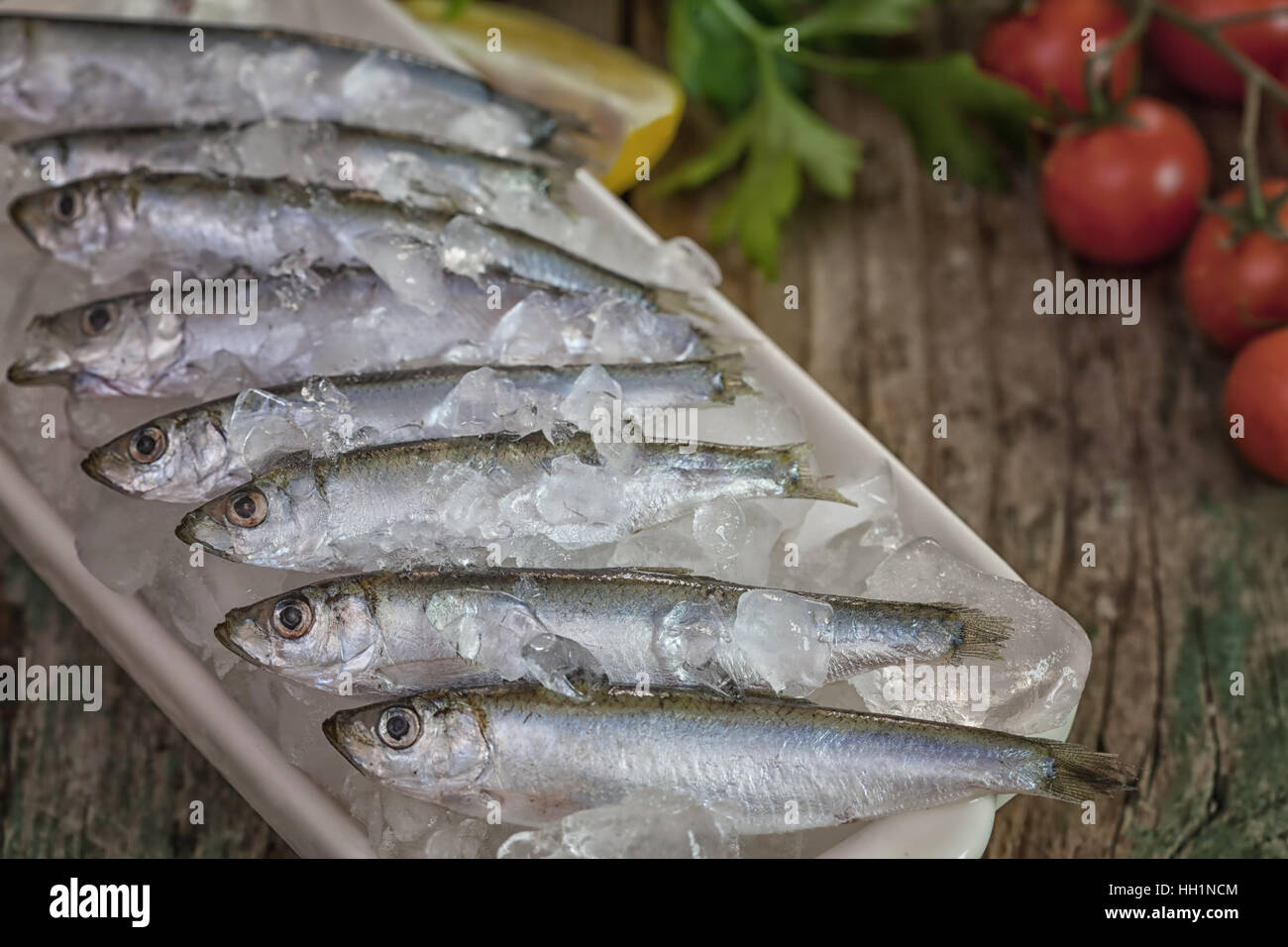Fresh sardines ready for grilling Stock Photo - Alamy