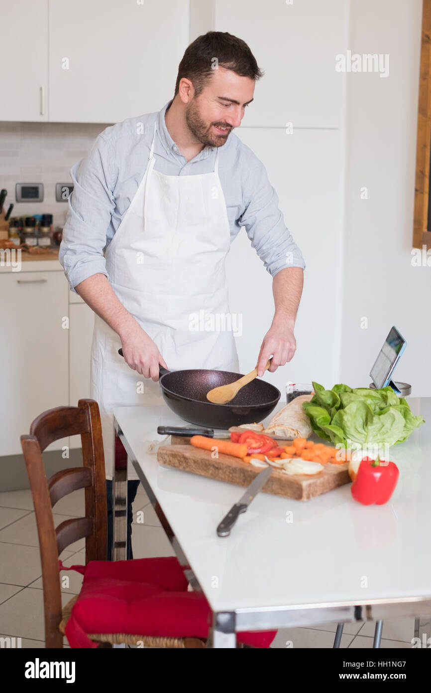 Happy fun cooking hi-res stock photography and images - Alamy
