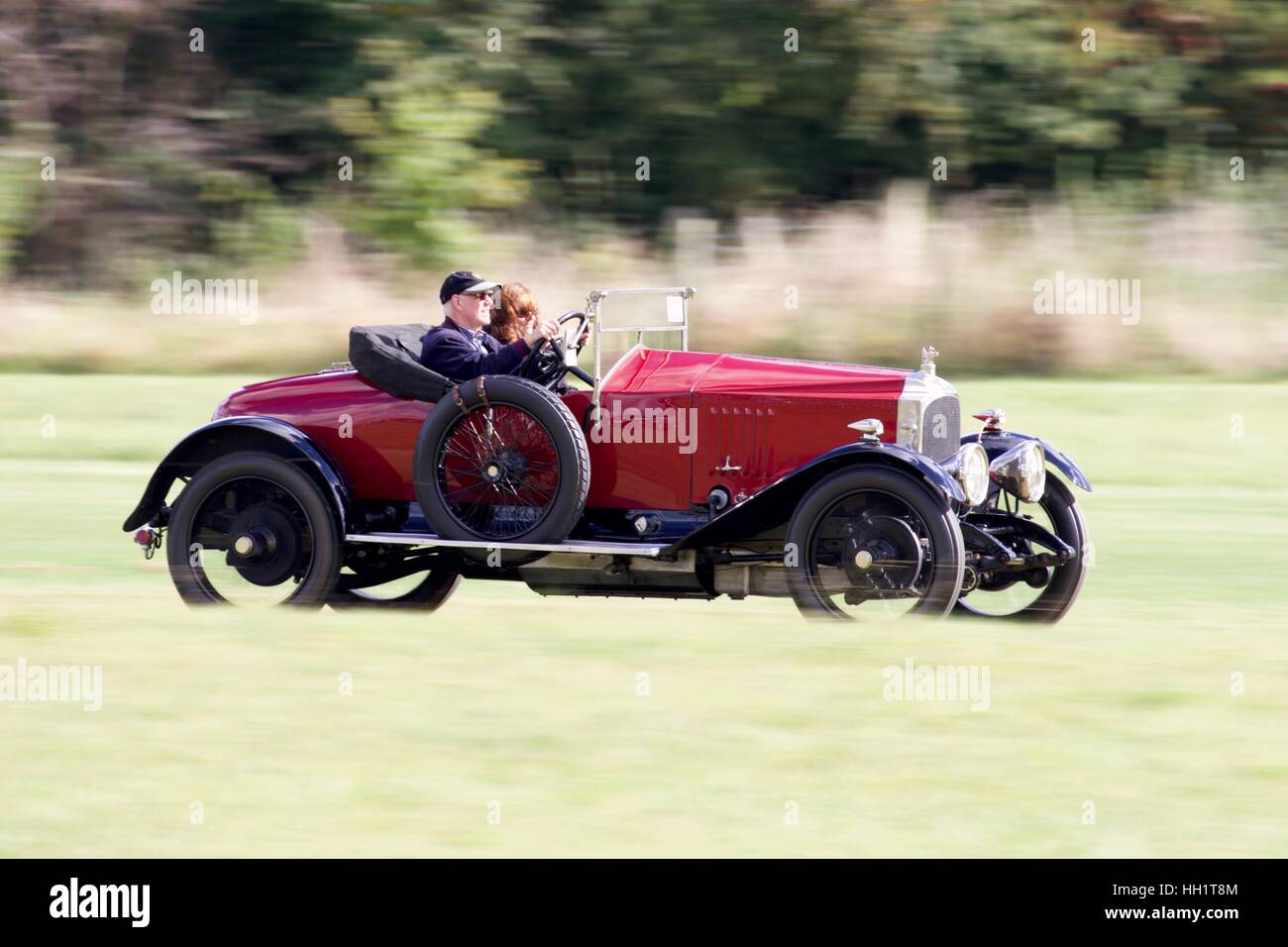 Vintage car at Shuttleworth Race day Stock Photo - Alamy