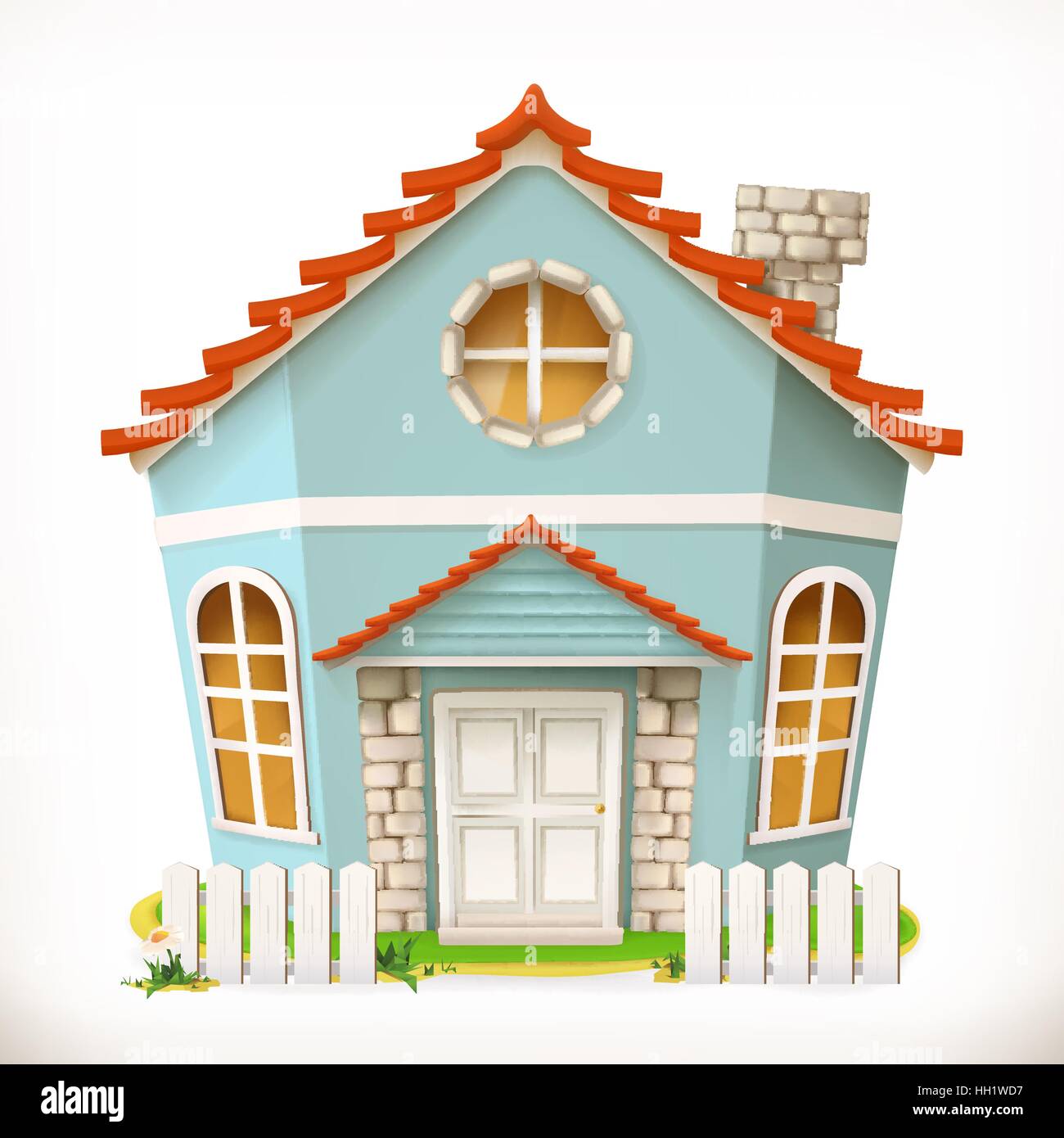 Nice house architecture design Stock Vector Images - Alamy
