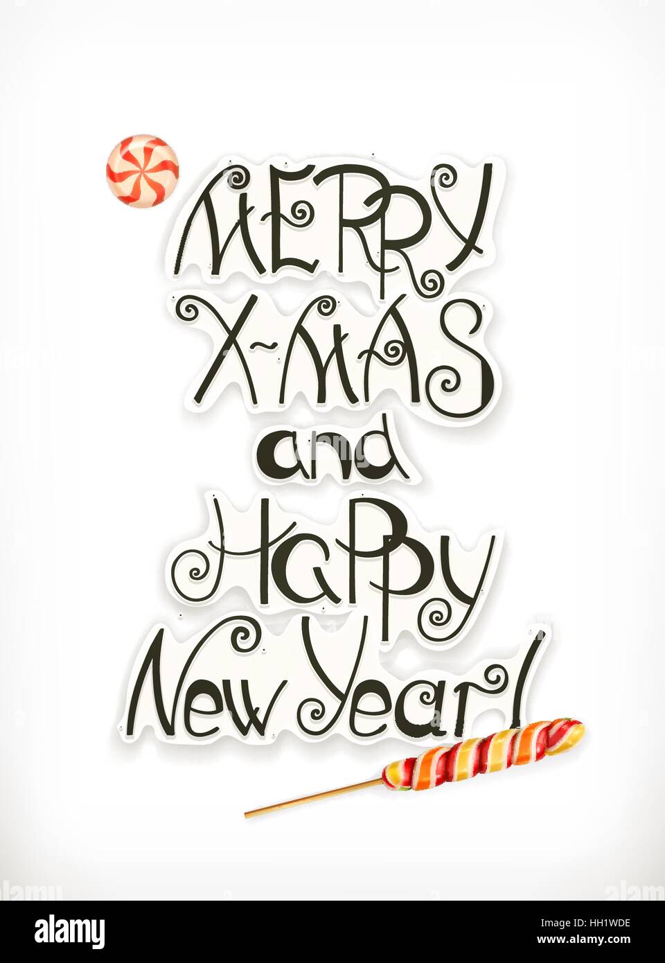 Vector merry christmas holiday Stock Vector Images - Alamy