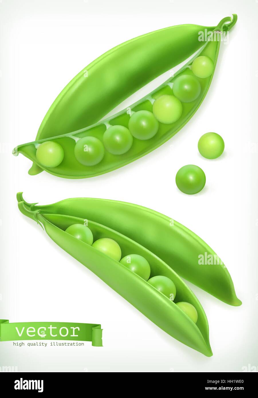 Pod open Stock Vector Images - Alamy