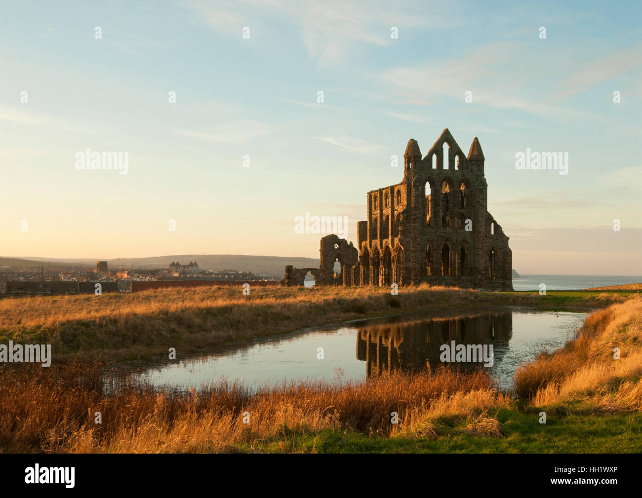 Whitby abbey sunset hi-res stock photography and images - Alamy
