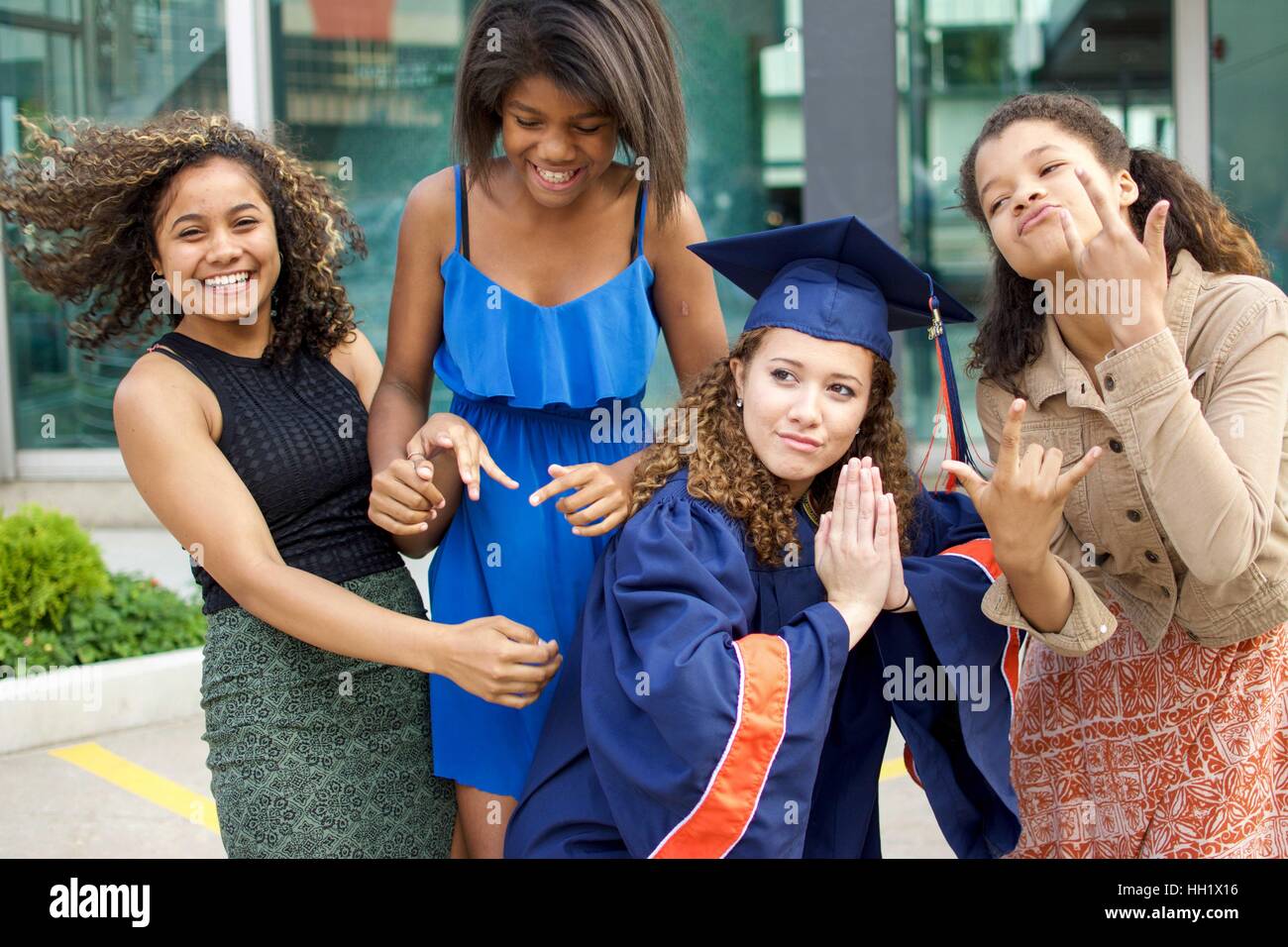 First one in her family to graduate Stock Photo - Alamy