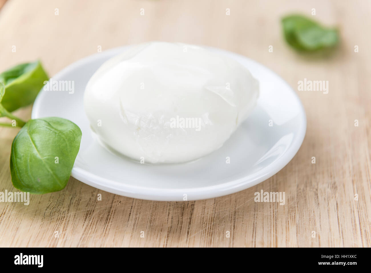 Big Mozzarella Ball as detailed close-up shot (selective focus Stock ...