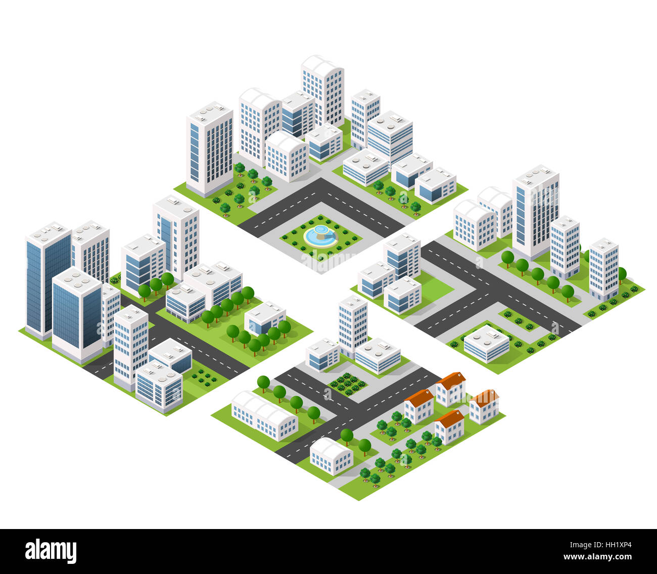 Metropolis metropolis office block Cut Out Stock Images & Pictures - Alamy