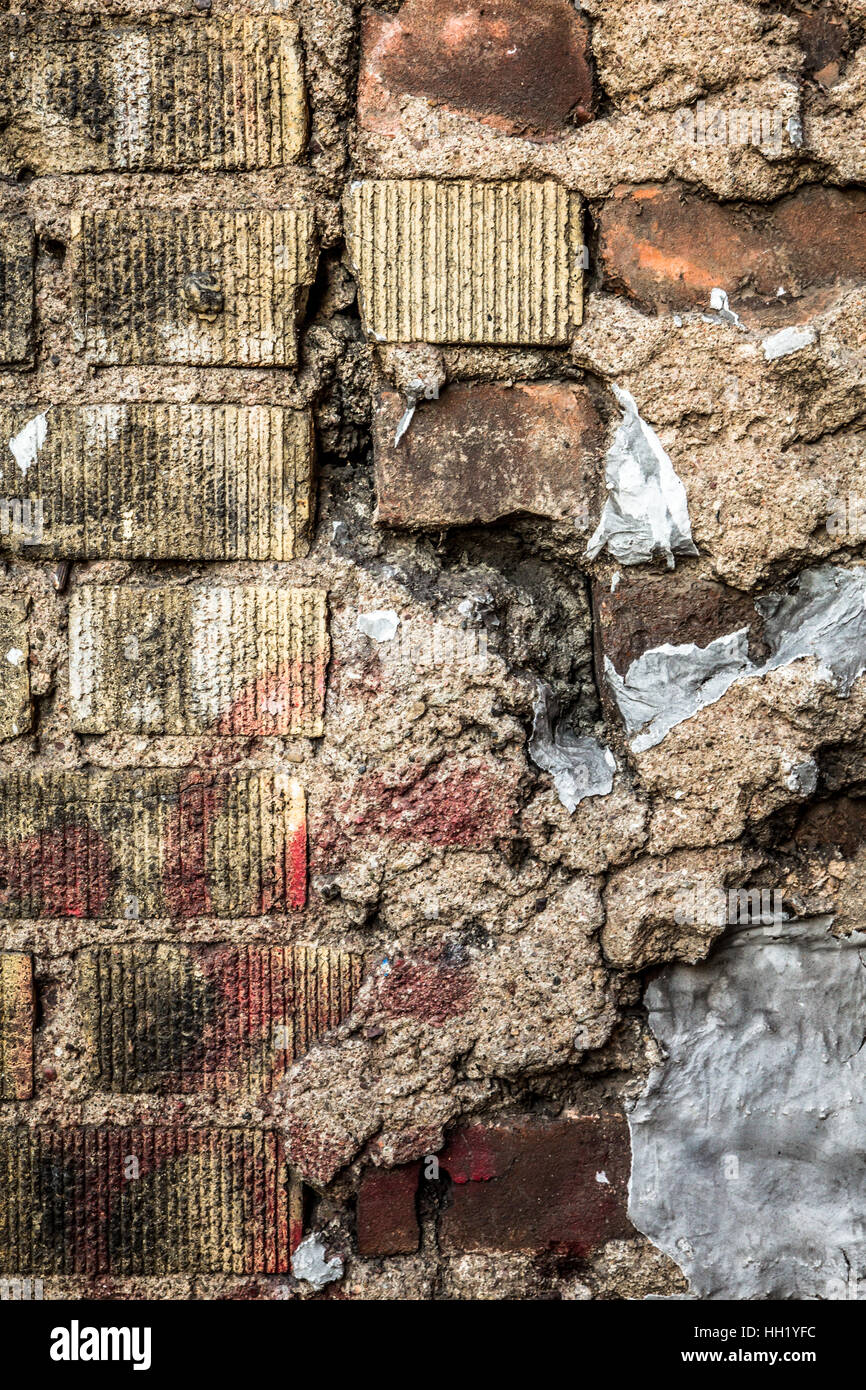 Rough brick and cement wall texture Stock Photo - Alamy