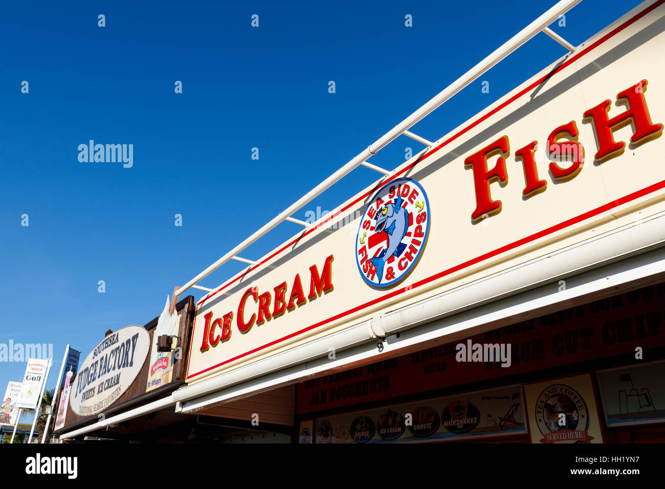 Colourful sign outside parlour hi-res stock photography and images - Alamy