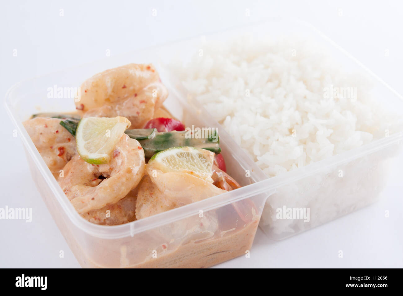 Thai food in take away box Stock Photo - Alamy