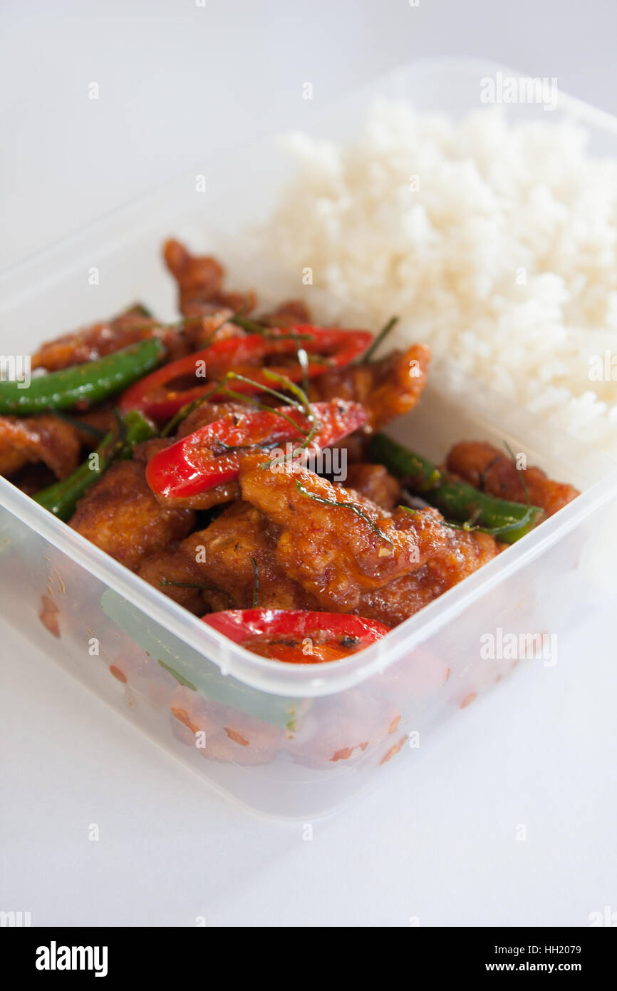 Thai food box fried egg hi-res stock photography and images - Alamy