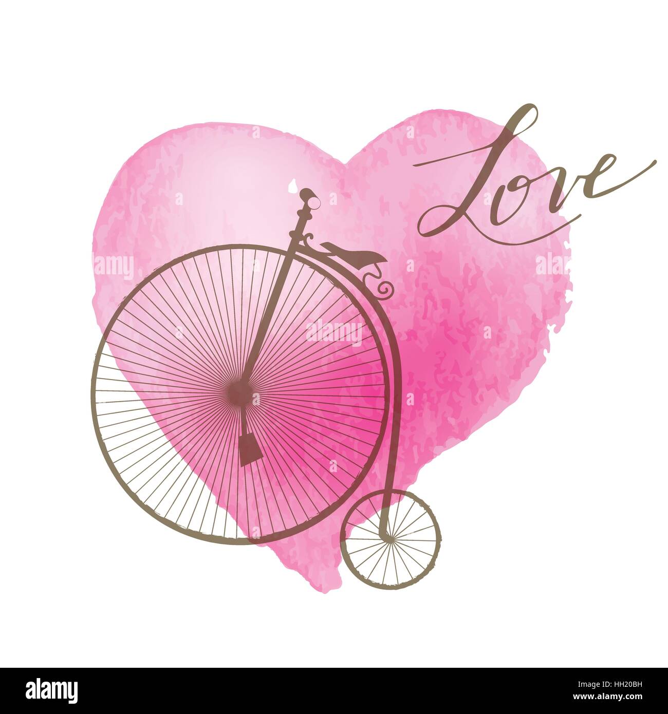 Hand writing love Stock Vector Images - Alamy