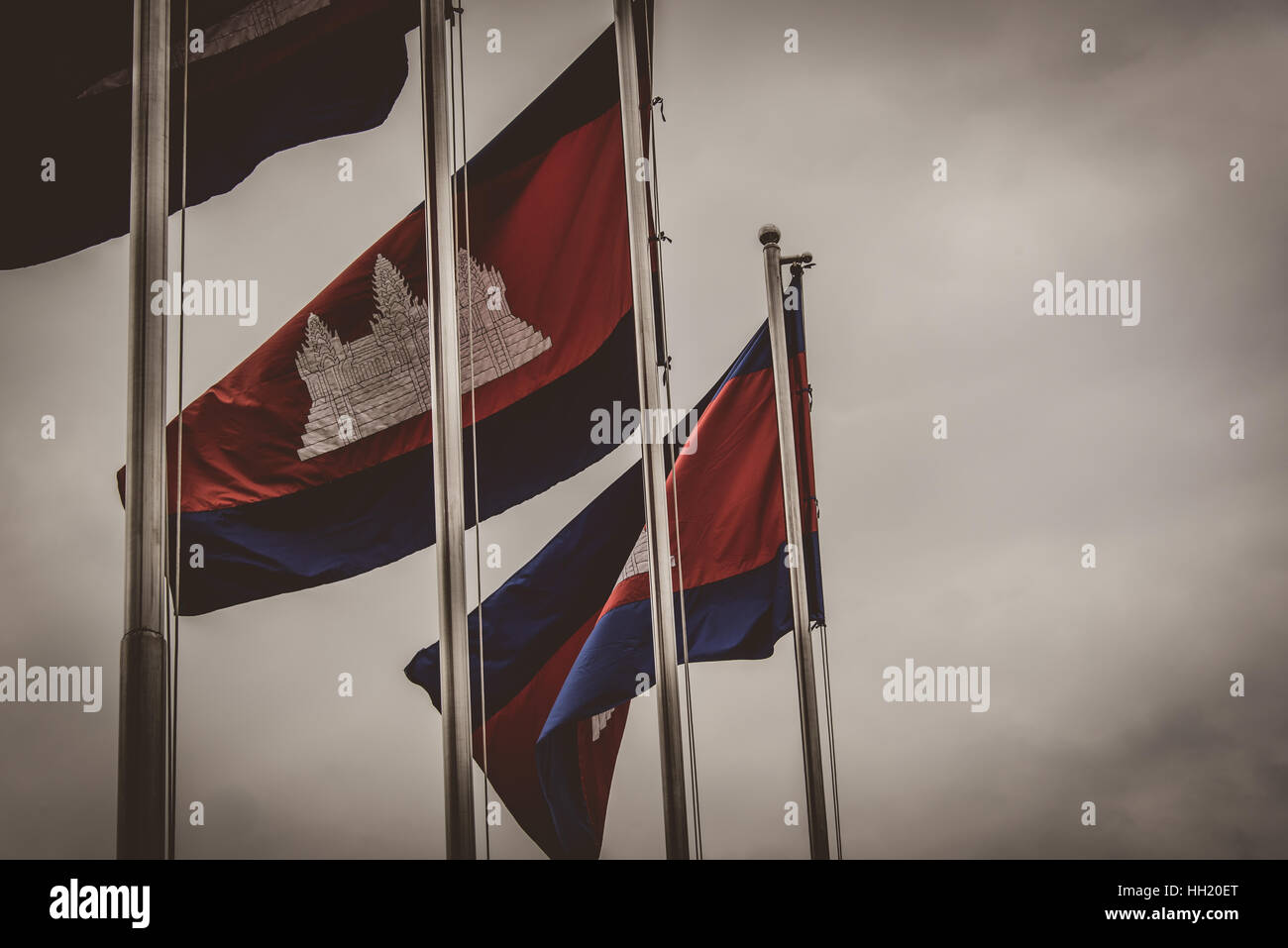 Cambodian flag hi-res stock photography and images - Alamy