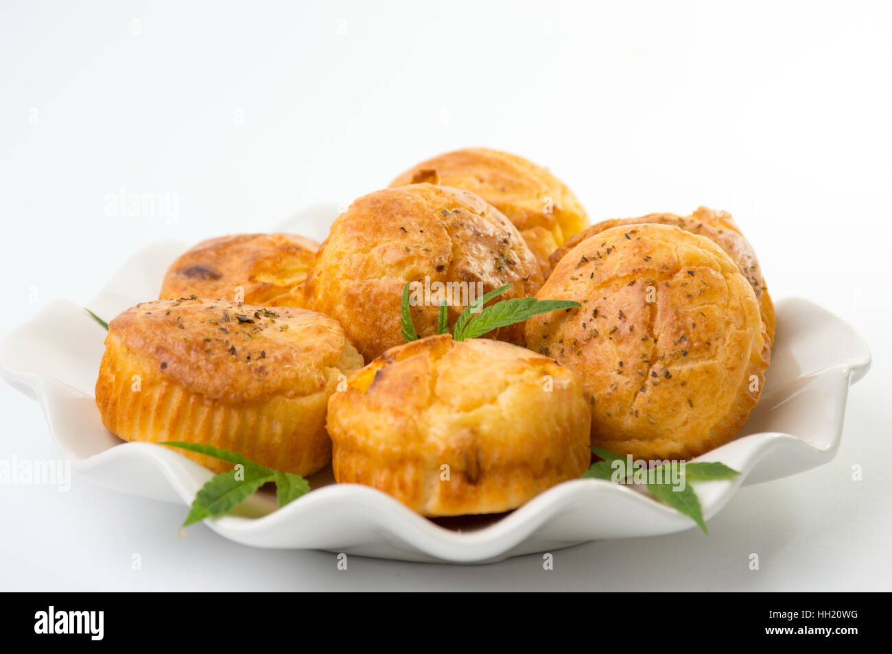 Marijuana cupcake muffins and leaves on a plate Stock Photo - Alamy