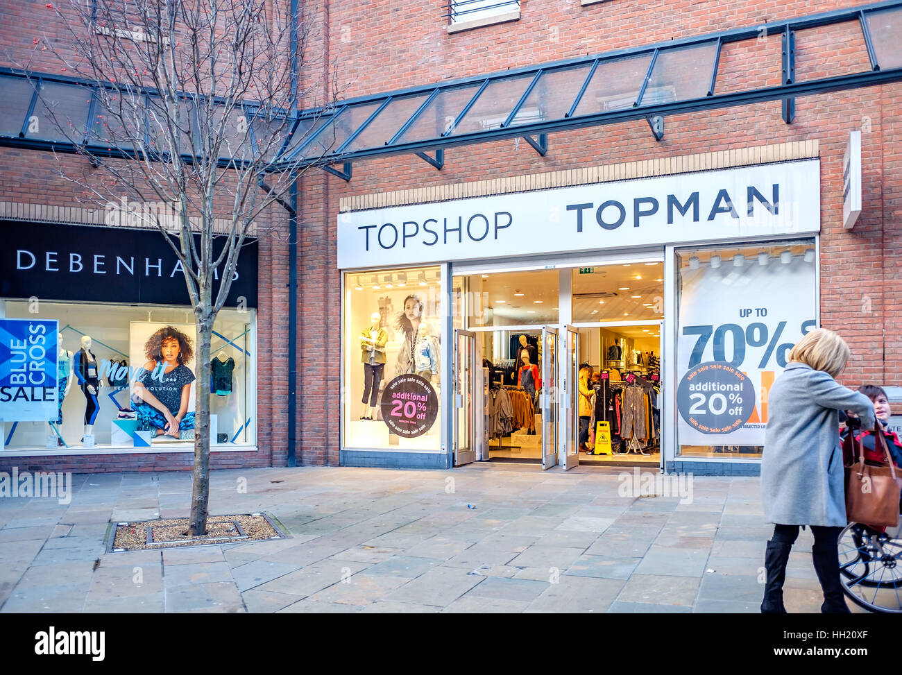 Top Man shop Barrow In Furness Stock Photo - Alamy