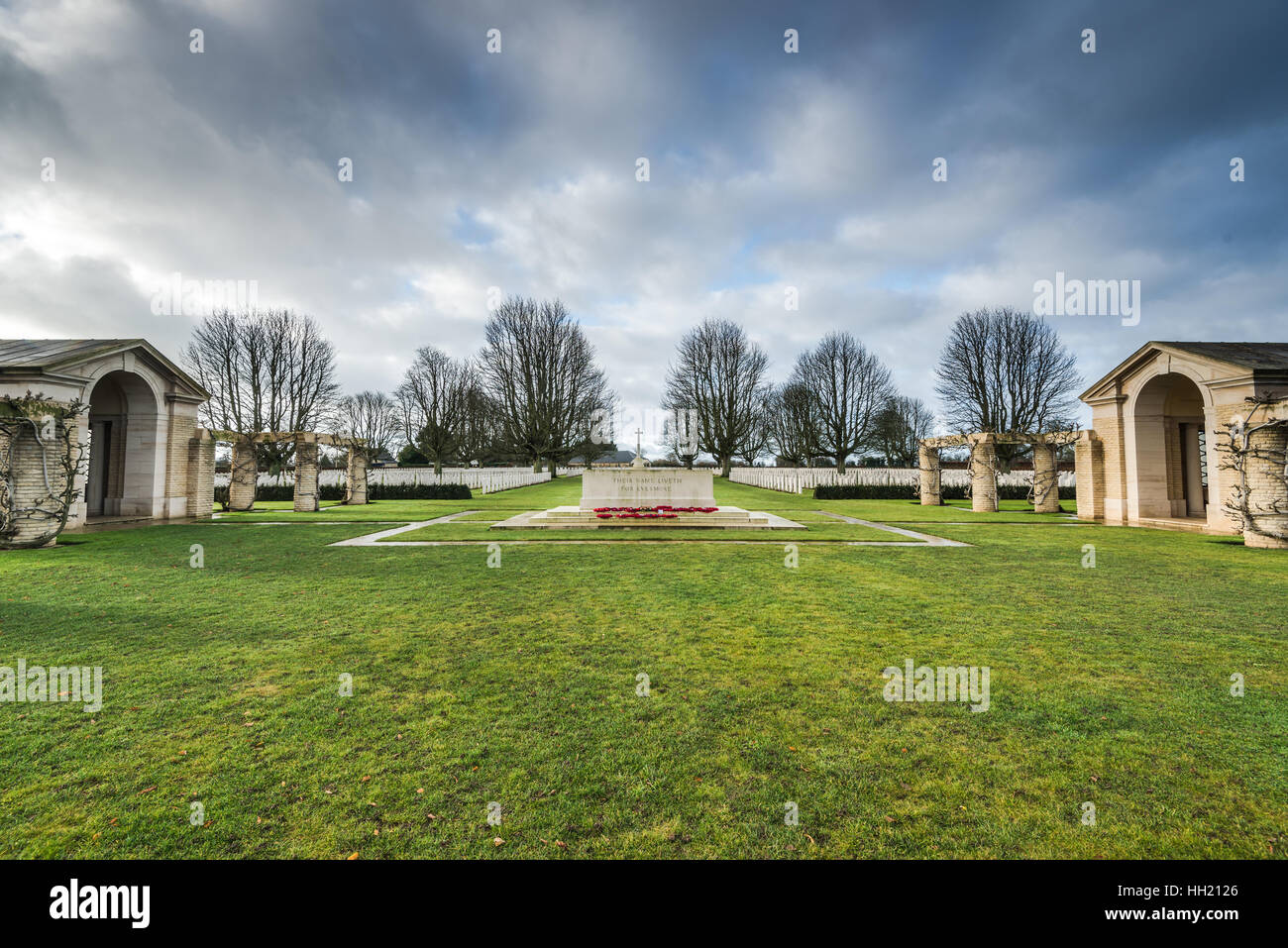 British and Commonwealth World War Two Cemetery in Bayeux, Normandy ...