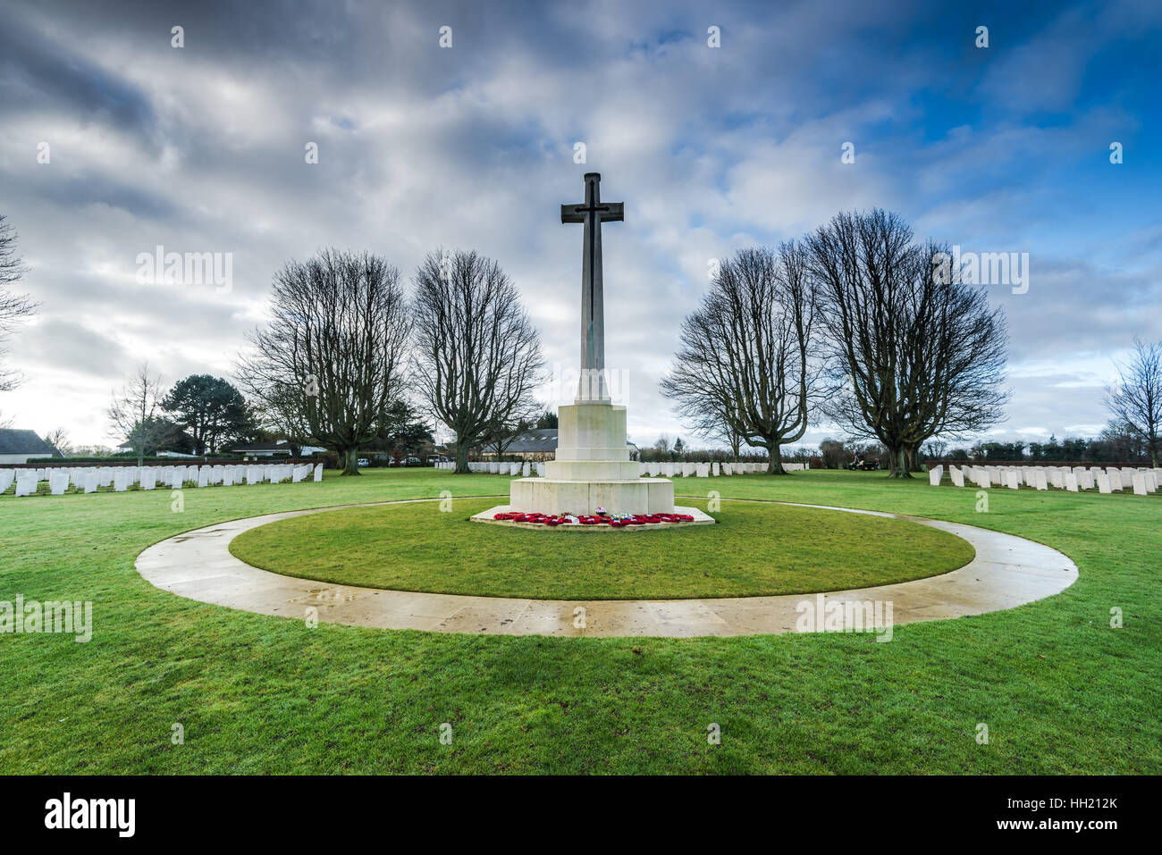 British and Commonwealth World War Two Cemetery in Bayeux, Normandy ...