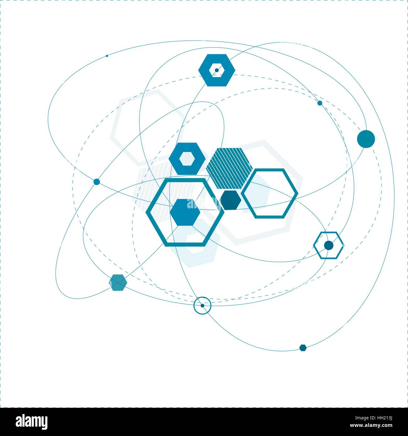Abstract partical structure Stock Vector Image & Art - Alamy