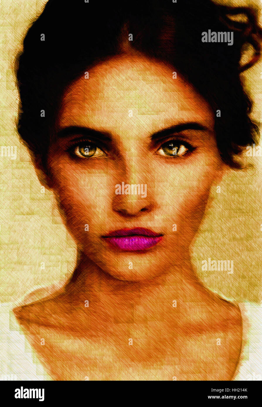 a girl face is always inspiring and artwork approachable. sometimes the ...