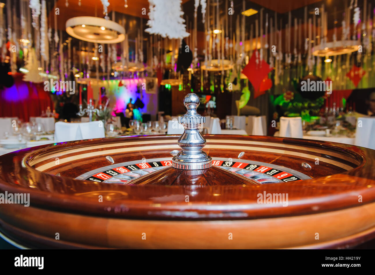Roulette wheel spinning ball hi-res stock photography and images - Alamy
