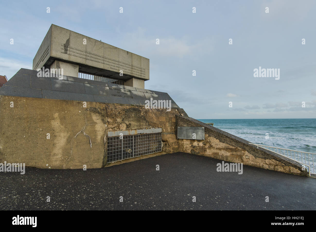 German World War Two bunker on Omaha Beach in Normandy,France Stock ...