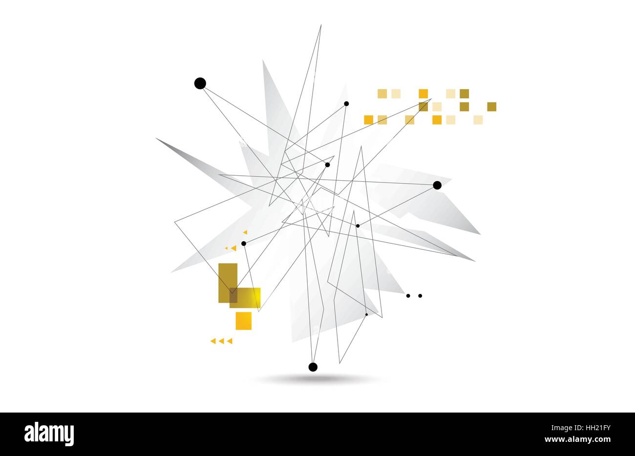 Abstract tech background triangle Cut Out Stock Images & Pictures - Alamy