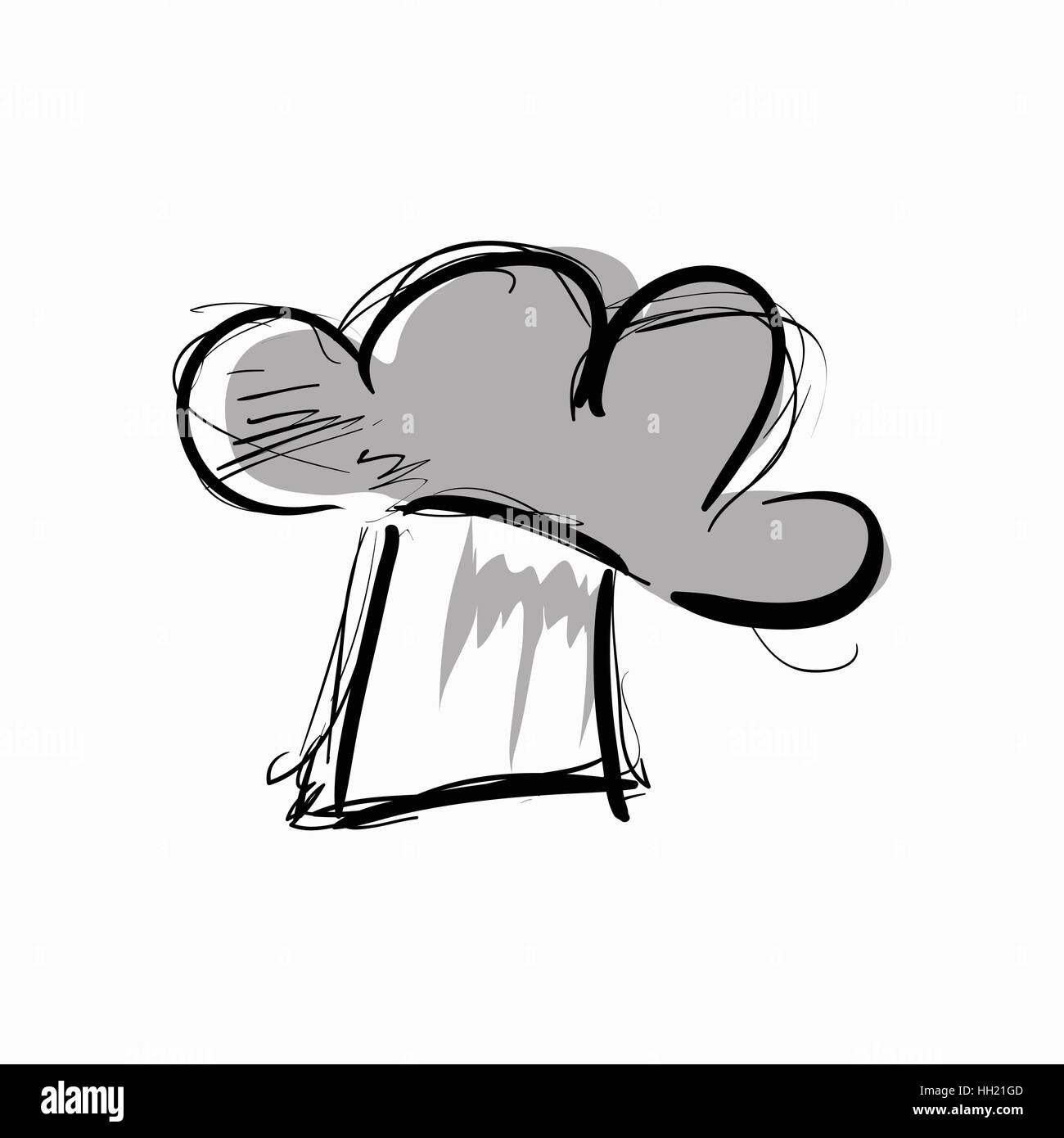 Chef hat symbol in Stock Vector Images - Alamy